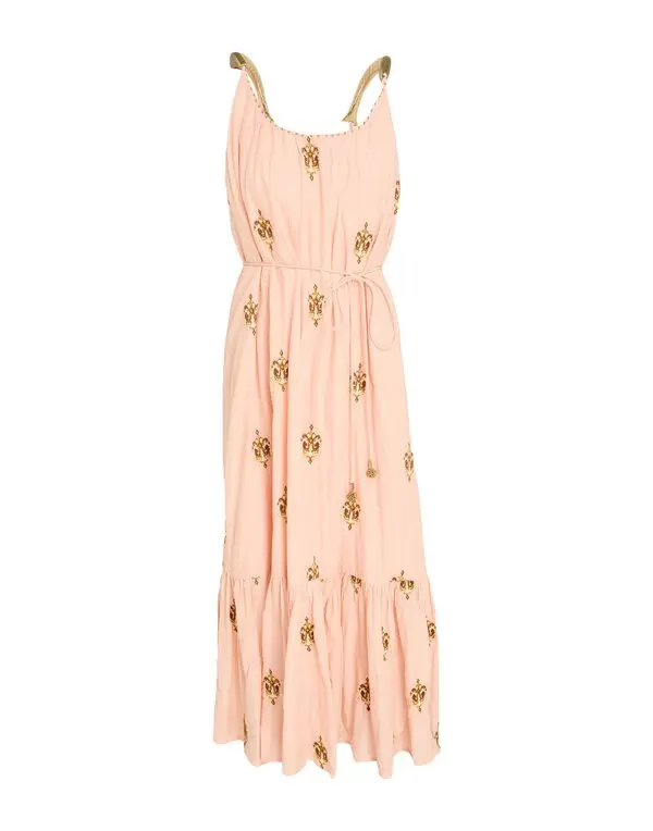 anchor maxi dress Anchor Black Waist Buckle Short Sleeve K