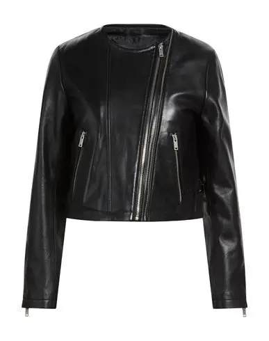 Bolongaro Trevor Bella Collarless Jacket Size Sheepskin - Black