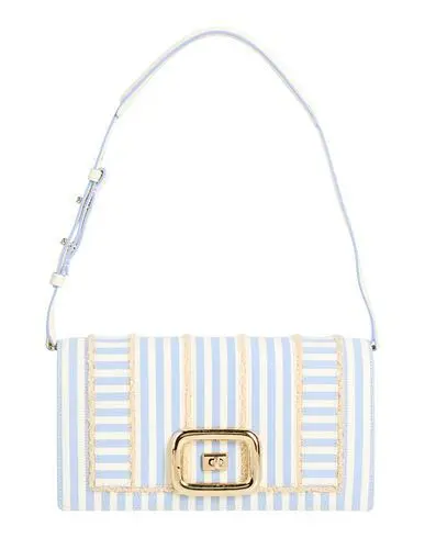 ROGER VIVIER Textile Fiber Shoulder Bag - White