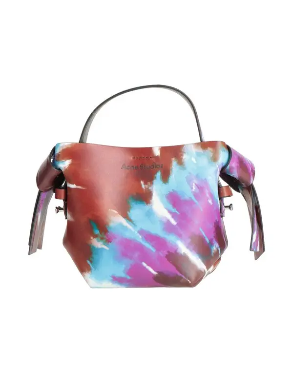 Acne Studios Tie-dyed Leather Bucket Bag - Brick