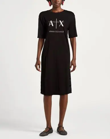 Armani Exchange Cotton Midi T-shirt Dress