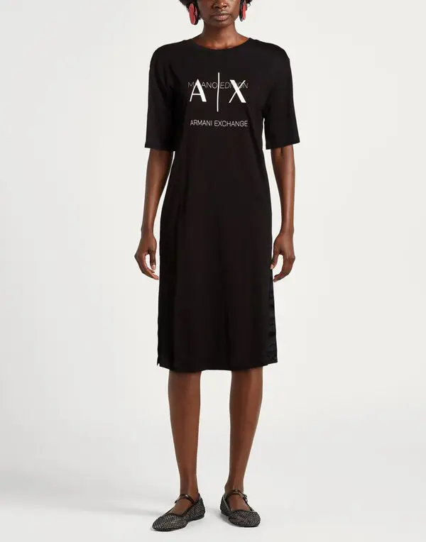 Armani Exchange Cotton Midi T-shirt Dress