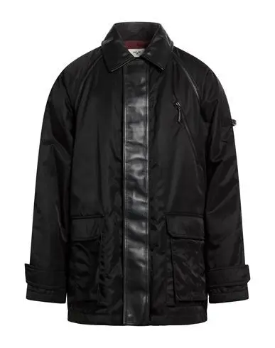 Bally Single-breasted Recycled Nylon And Lambskin Coat