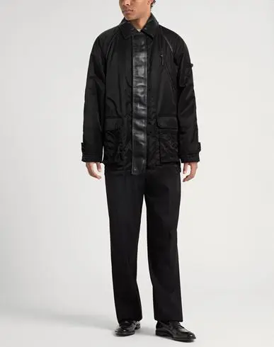Bally Single-breasted Recycled Nylon And Lambskin Coat