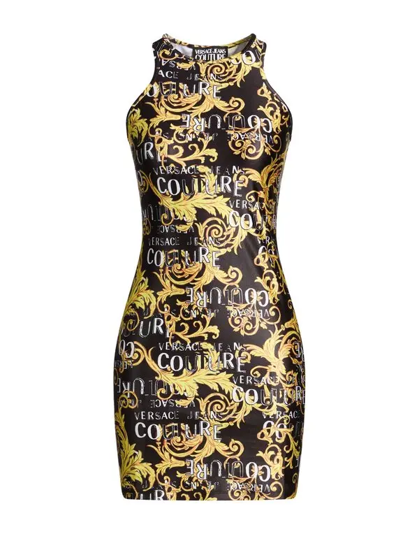 what jewelry to wear with a black sequin dress VERSACE KIDS Girls Logo-Embellished Sleeveless Dress Black –  MAISONDEFASHION.COM main image 0