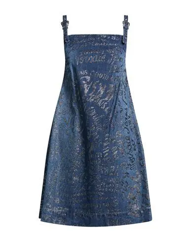 Versace Mini Flared Denim Dress - Blue