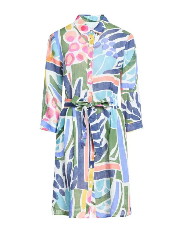 120% Lino Midi Shirt Dress
