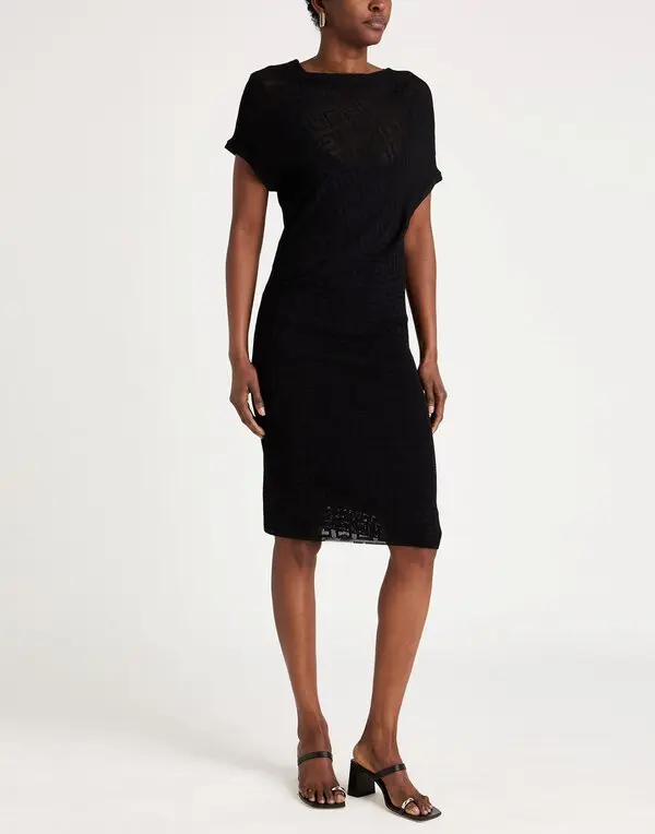 Givenchy Knit Midi Dress With Signature Print