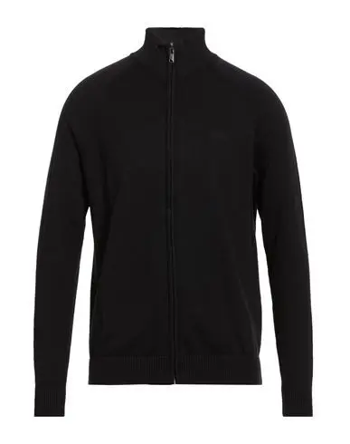 FERRE' Ferre Cotton Zipper Cardigan With Embroidered Logo - Black