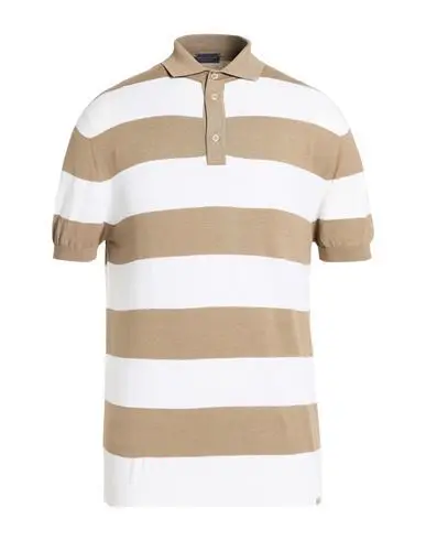 Paul & Shark Striped Intarsia-knit Cotton-silk Sweater - Beige