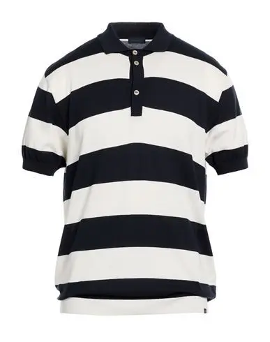 Paul & Shark Striped Intarsia-knit Cotton-silk Sweater - Navy