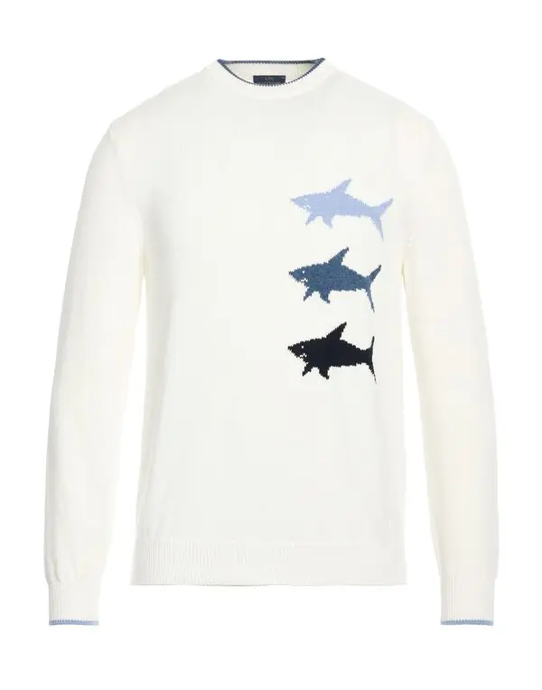 Paul & Shark Cotton Jacquard-knit Sweater