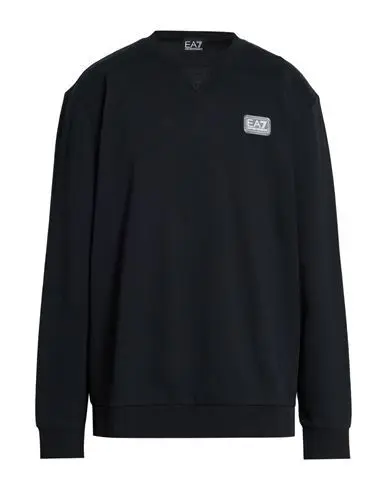 EA7 Cotton-blend Terry Sweatshirt - Black
