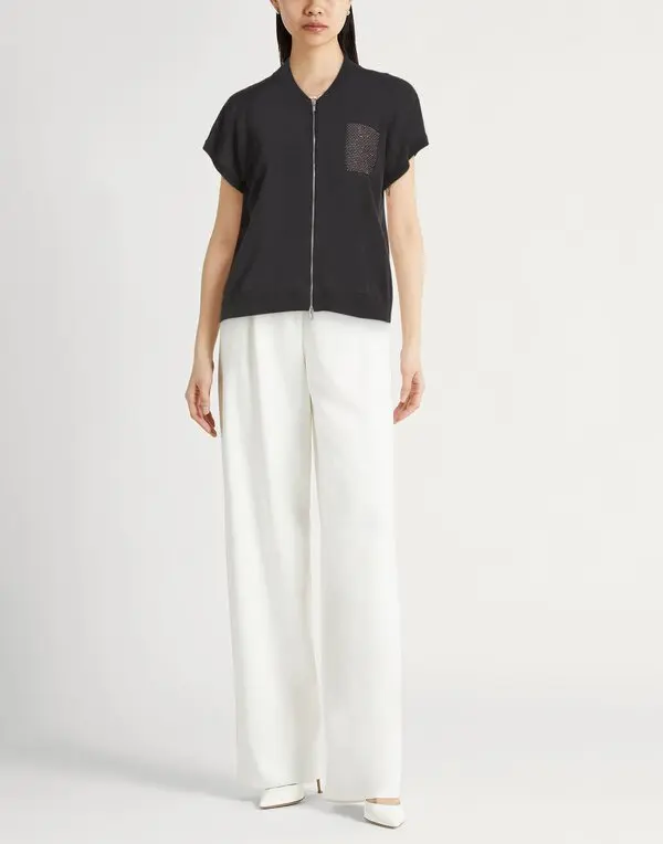 Peserico Pescarico Short Sleeve Knit Cardigan