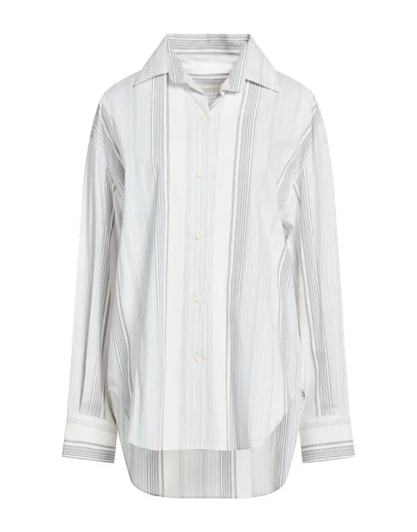 Faithfull The Brand Long Sleeved Striped Shirt - Grey