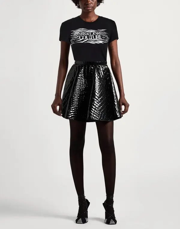 Versace T-shirt In Cotton And Elastane