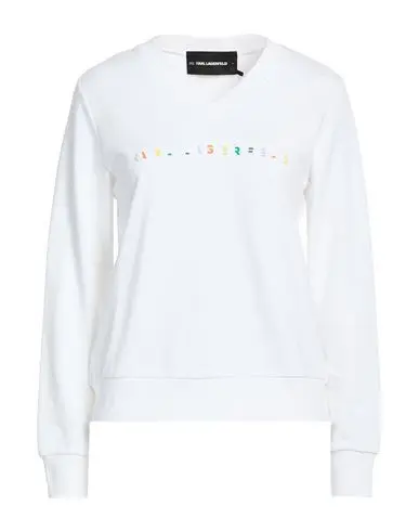 Karl Lagerfeld Sweatshirt In Organic Cotton - White