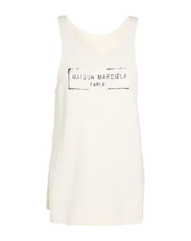 MAISON MARGIELA Viscose And Cotton Tank Top - Ivory