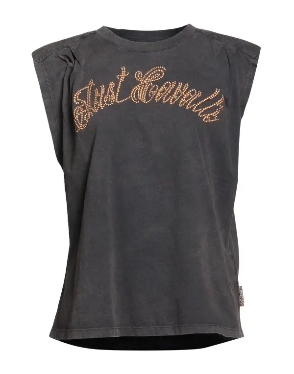 Just Cavalli Cotton T-shirt With Studs