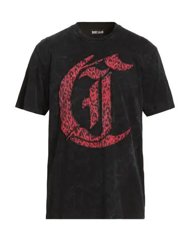 Just Cavalli T-shirt Charcoal Size Cotton - Grey