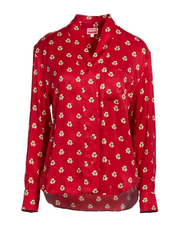 Kenzo Floral Print Twill Shirt
