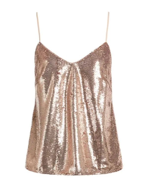 MANILA GRACE Sleeveless Top With Sequins