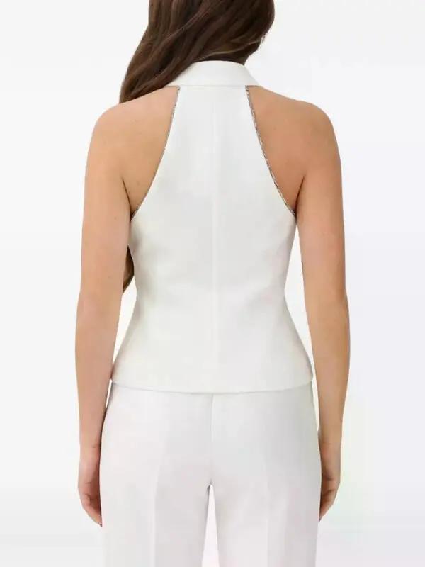 Pinko Halterneck Waistcoat - White