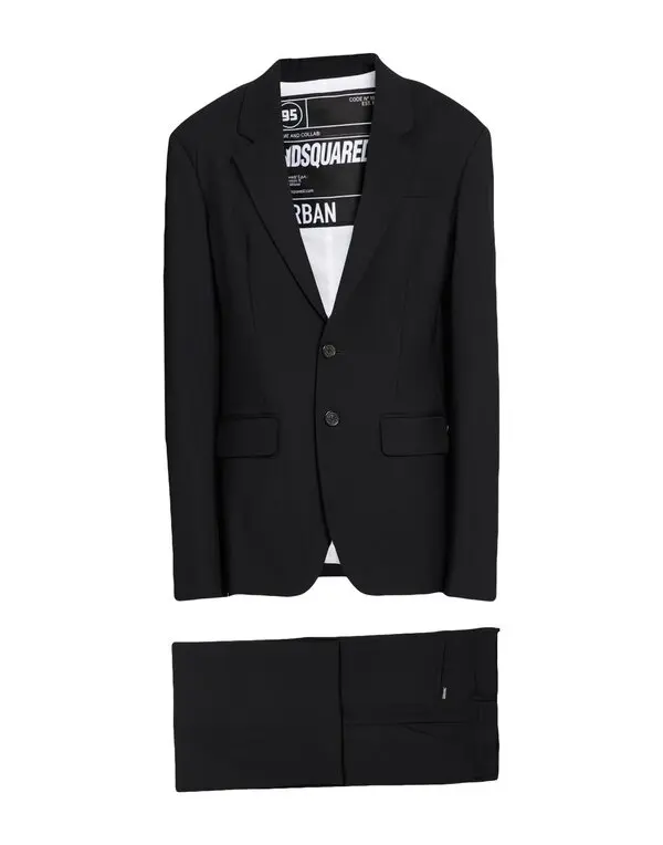 Dsquared2 Suit Size Virgin Wool, Elastane