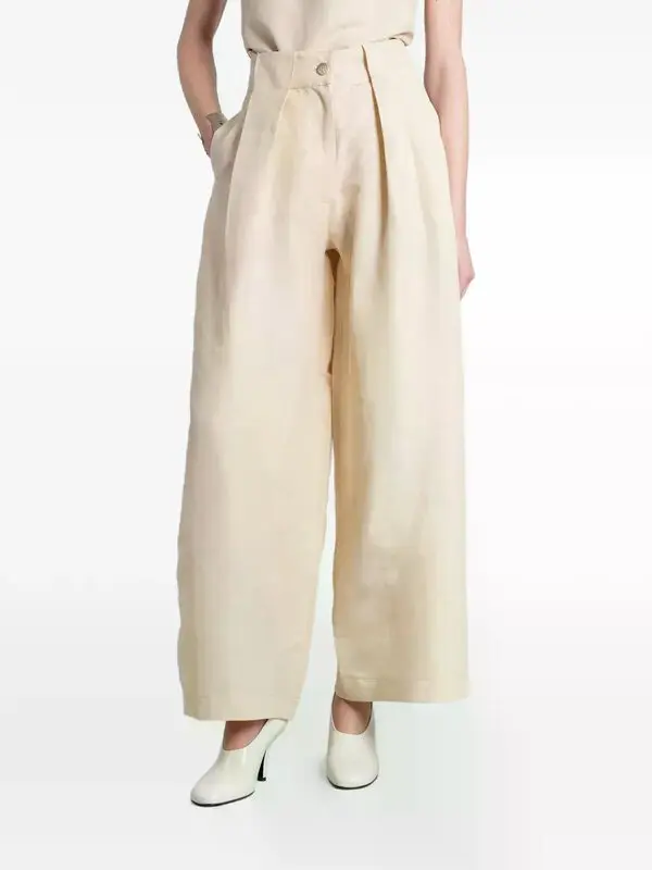 BATAKOVIC Pleated Wide-leg Palazzo Pants