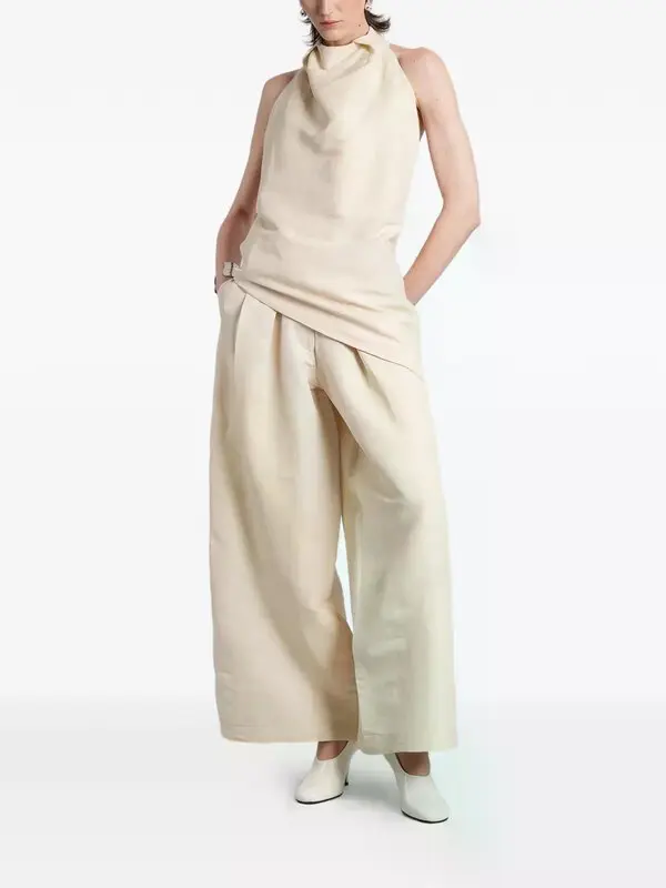 BATAKOVIC Pleated Wide-leg Palazzo Pants