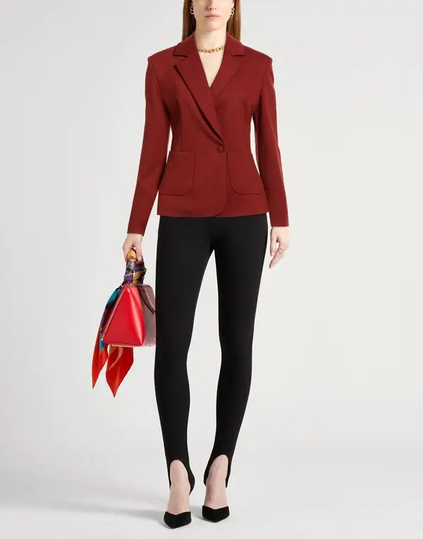 MANILA GRACE Single-breasted Blazer - Red