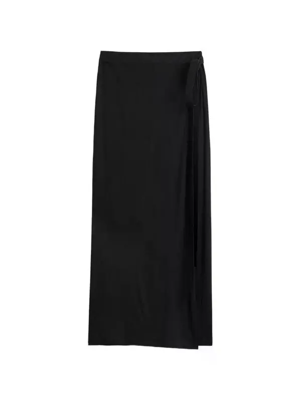 TOTEME Wrap-style Midi Skirt - Black