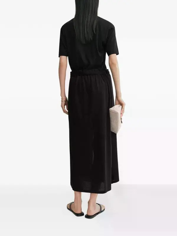 TOTEME Wrap-style Midi Skirt - Black