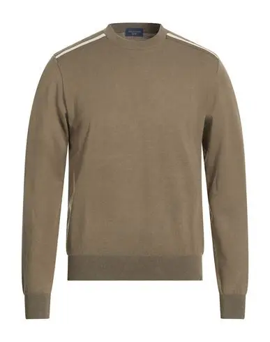 Paul & Shark Crew Neck Long Sleeve Sweater - Military Green