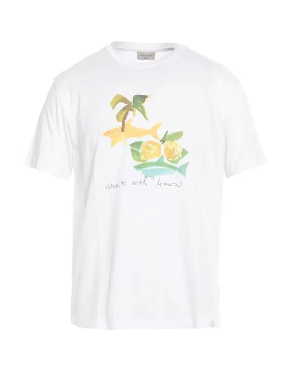 Paul & Shark T-shirt Size Cotton, Lyocell - White