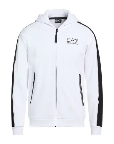 EA7 Sweatshirt In Cotton And Polyester - White