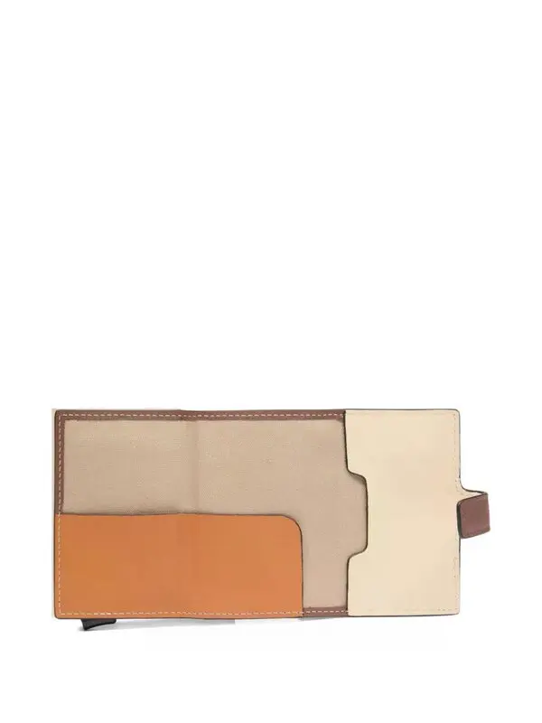 PIQUADRO Pop-up Leather Card Holder - Brown