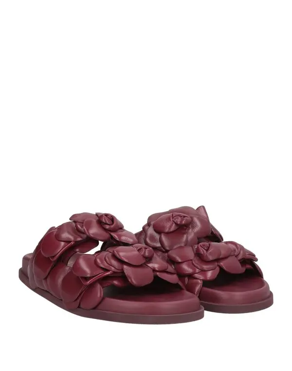 Valentino Garavani Atelier Leather Sandals - Red