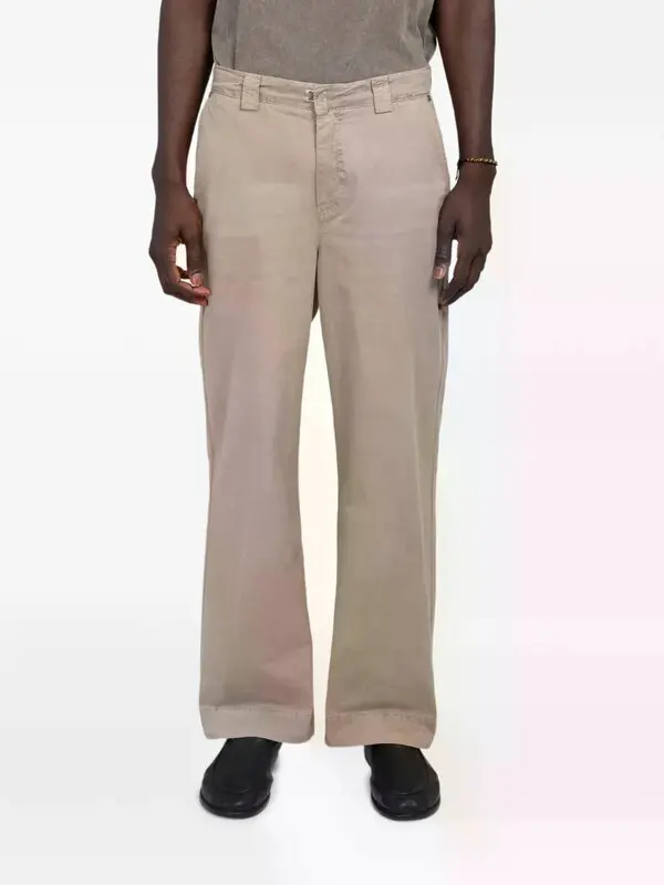 MFPEN Commission Distressed-finish Trousers