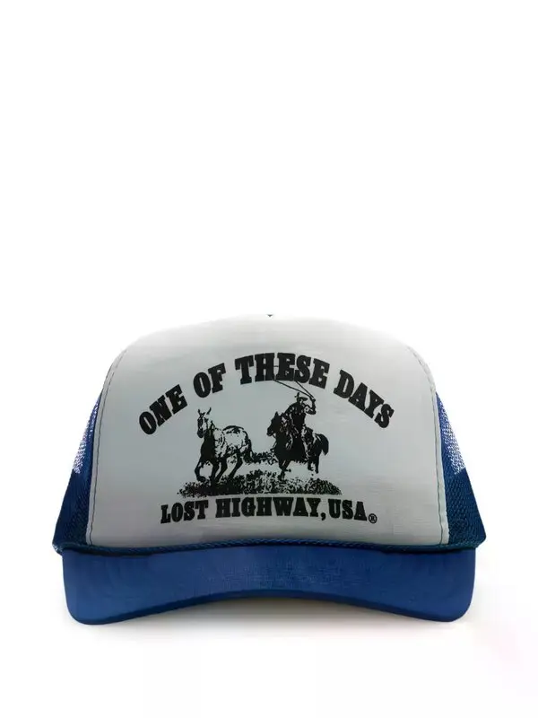 ONE OF THESE DAYS Lost Highway Cap - Blue