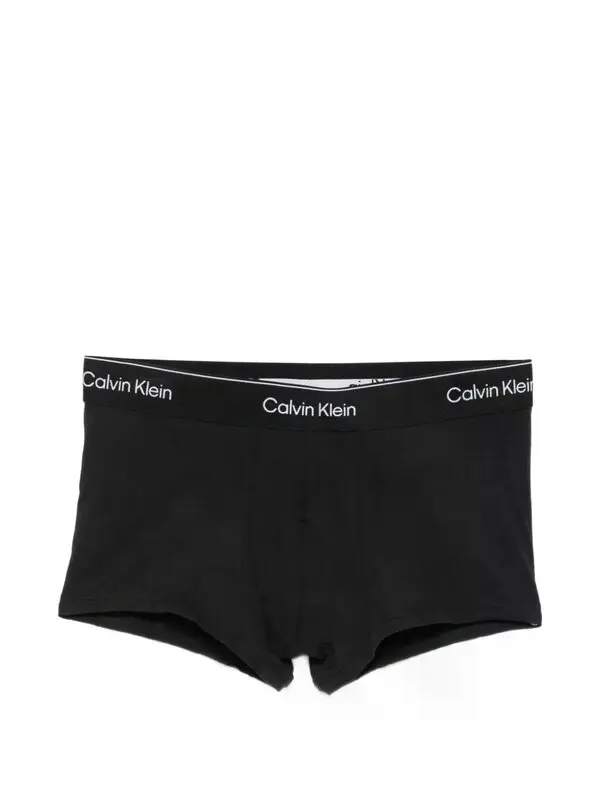 Calvin Klein Logo-waistband Boxers - Black