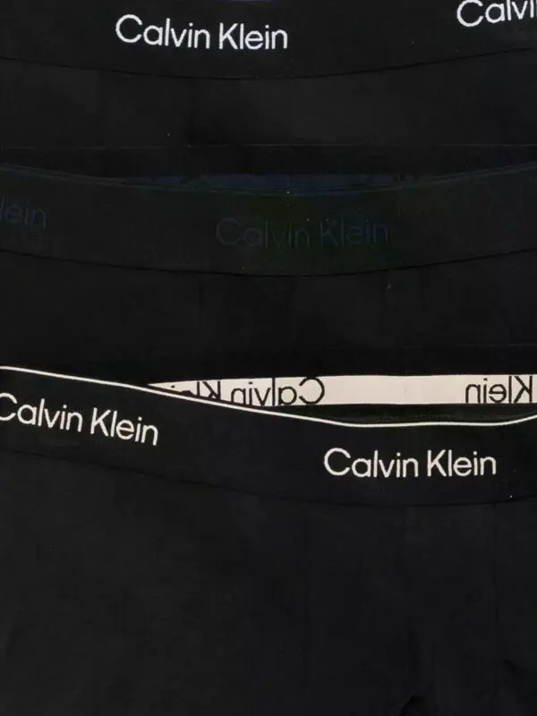 Calvin Klein Logo-waistband Boxers - Black