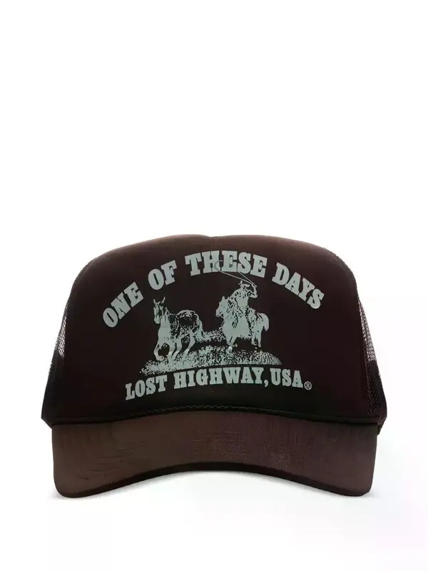 ONE OF THESE DAYS Lost Highway Cap - Brown
