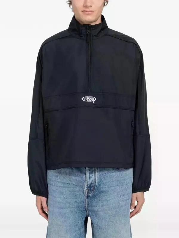 StÜssy Logo-print Quarter-zip Jacket