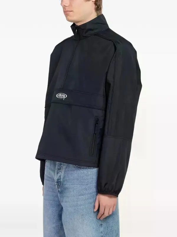 StÜssy Logo-print Quarter-zip Jacket