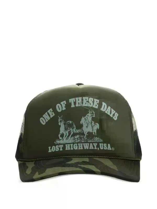 ONE OF THESE DAYS Lost Highway Cap - Green