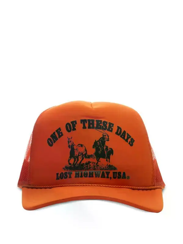 ONE OF THESE DAYS Lost Highway Cap - Orange