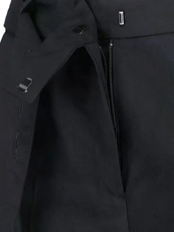 EUDON CHOI Belted Tailored Trousers