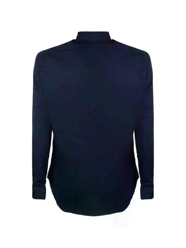 Fedeli Long-sleeve Buttoned Shirt - Blue