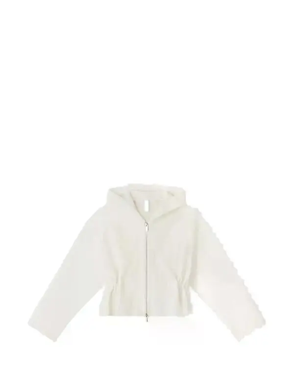 CFCL Tc Milan Cropped Hooded Cardigan - White